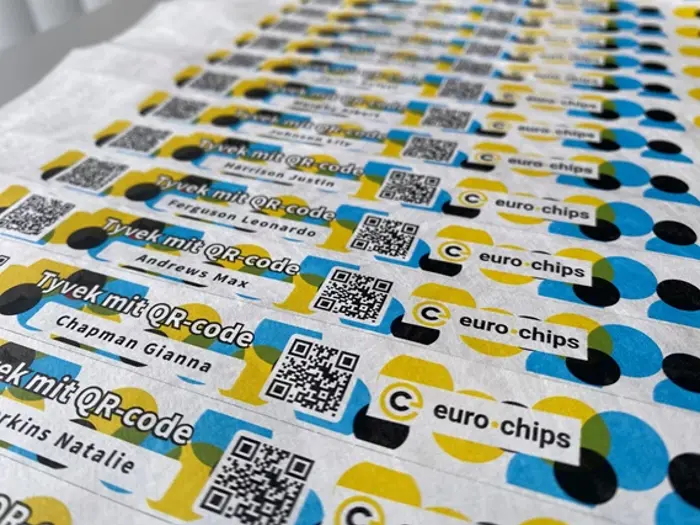 Intelligente QR-Code Zertifikatsprüfung mit Einlassband - Euro Chips